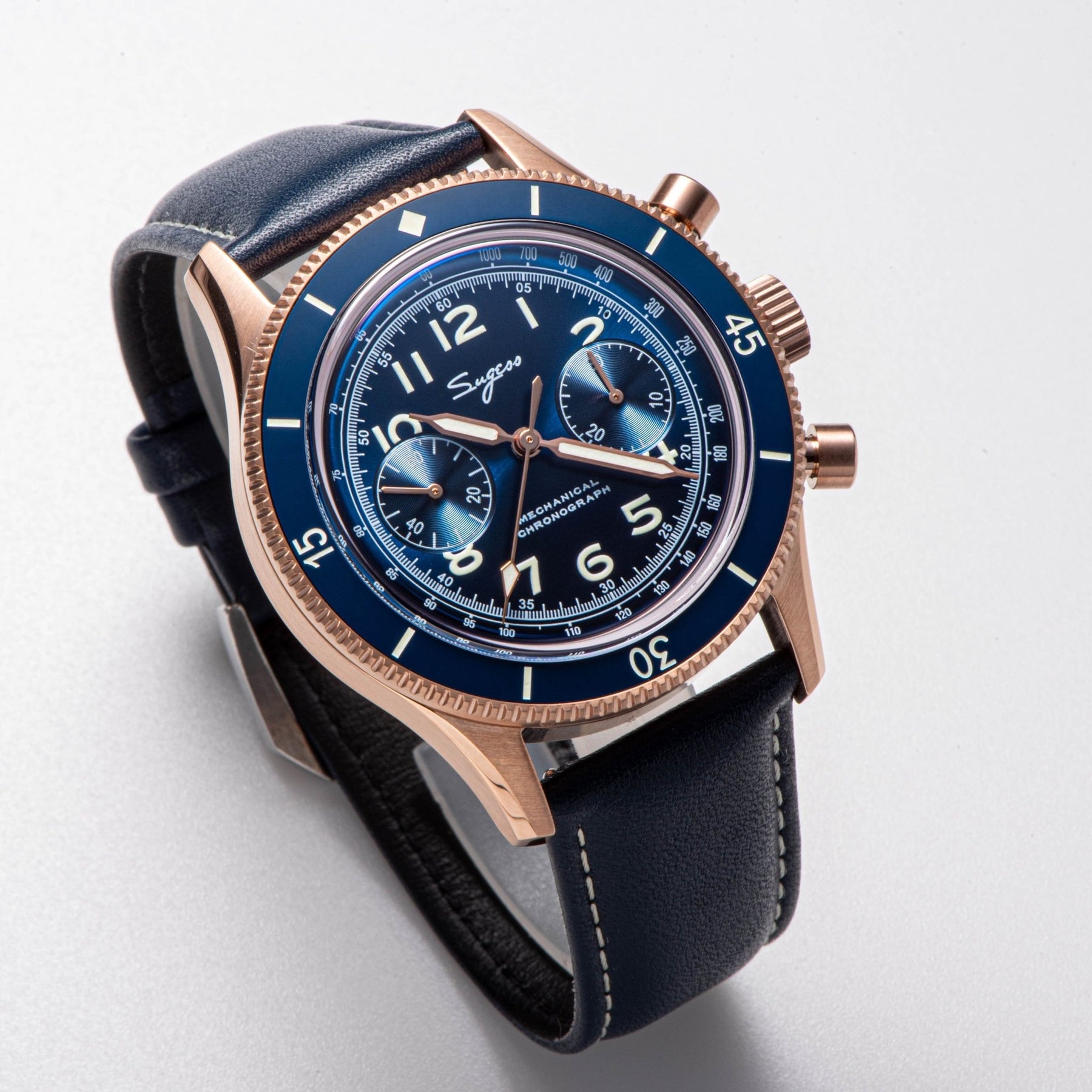 Sugess Pilot Chronograph S423 - Sea-Gull ST19 movement | Bartels Watches