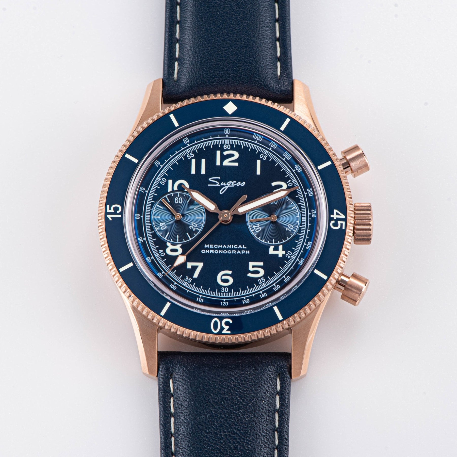 Sugess Pilot Chronograph S423 - Sea-Gull ST19 movement | Bartels Watches