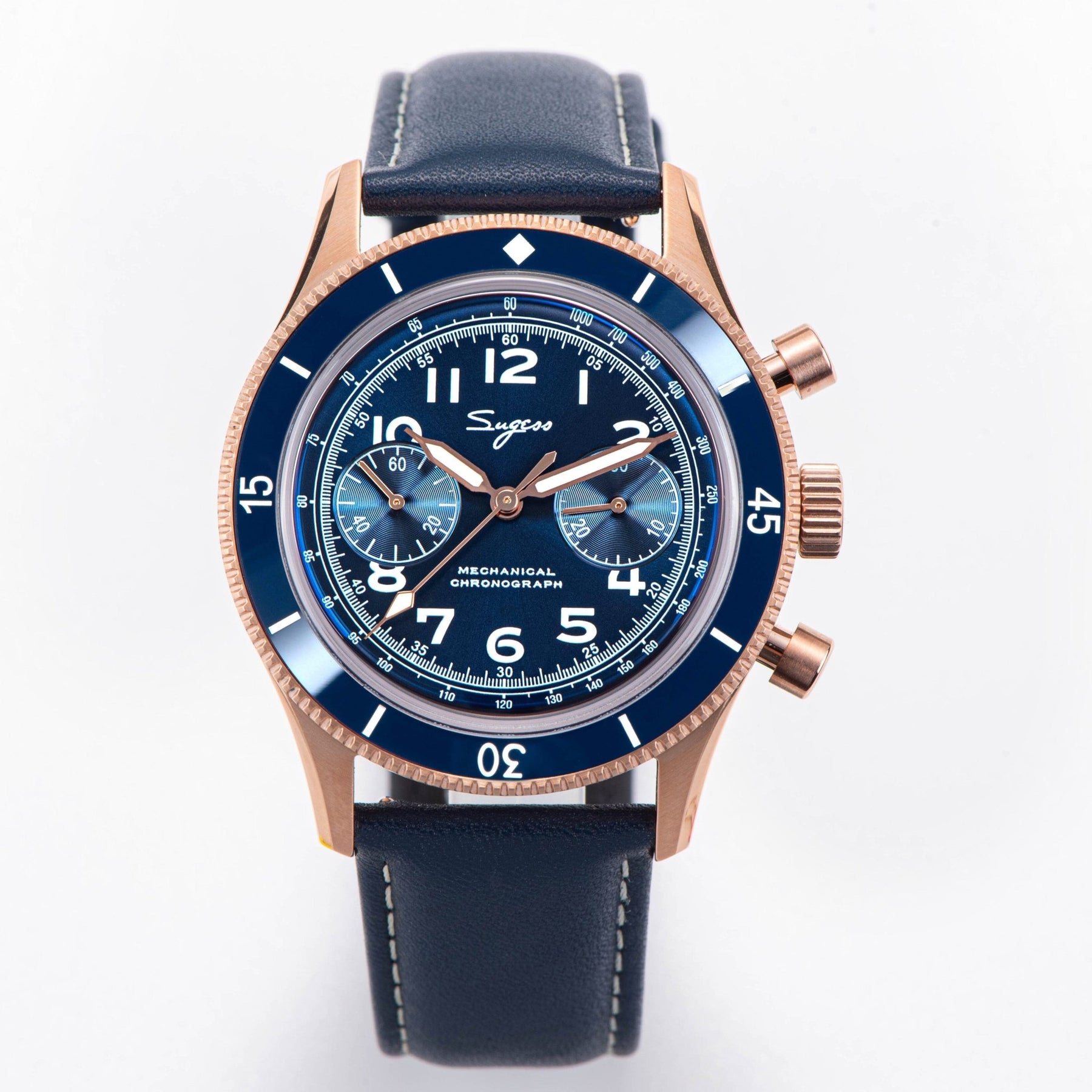 Sugess Pilot Chronograph S423 - Sea-Gull ST19 movement | Bartels Watches