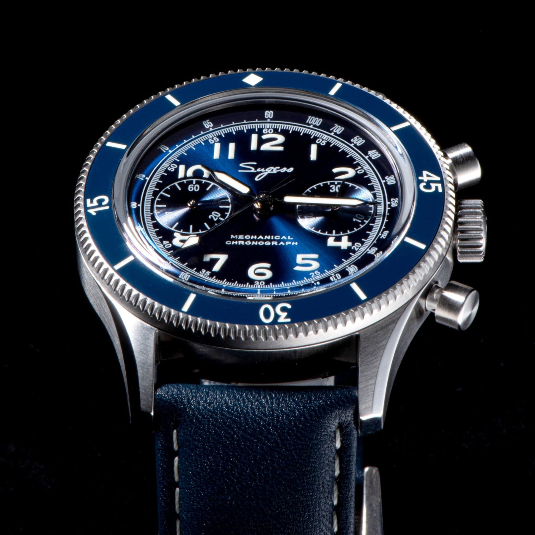 Sugess Pilot Chronograph S423 - Sea-Gull ST19 movement | Bartels Watches